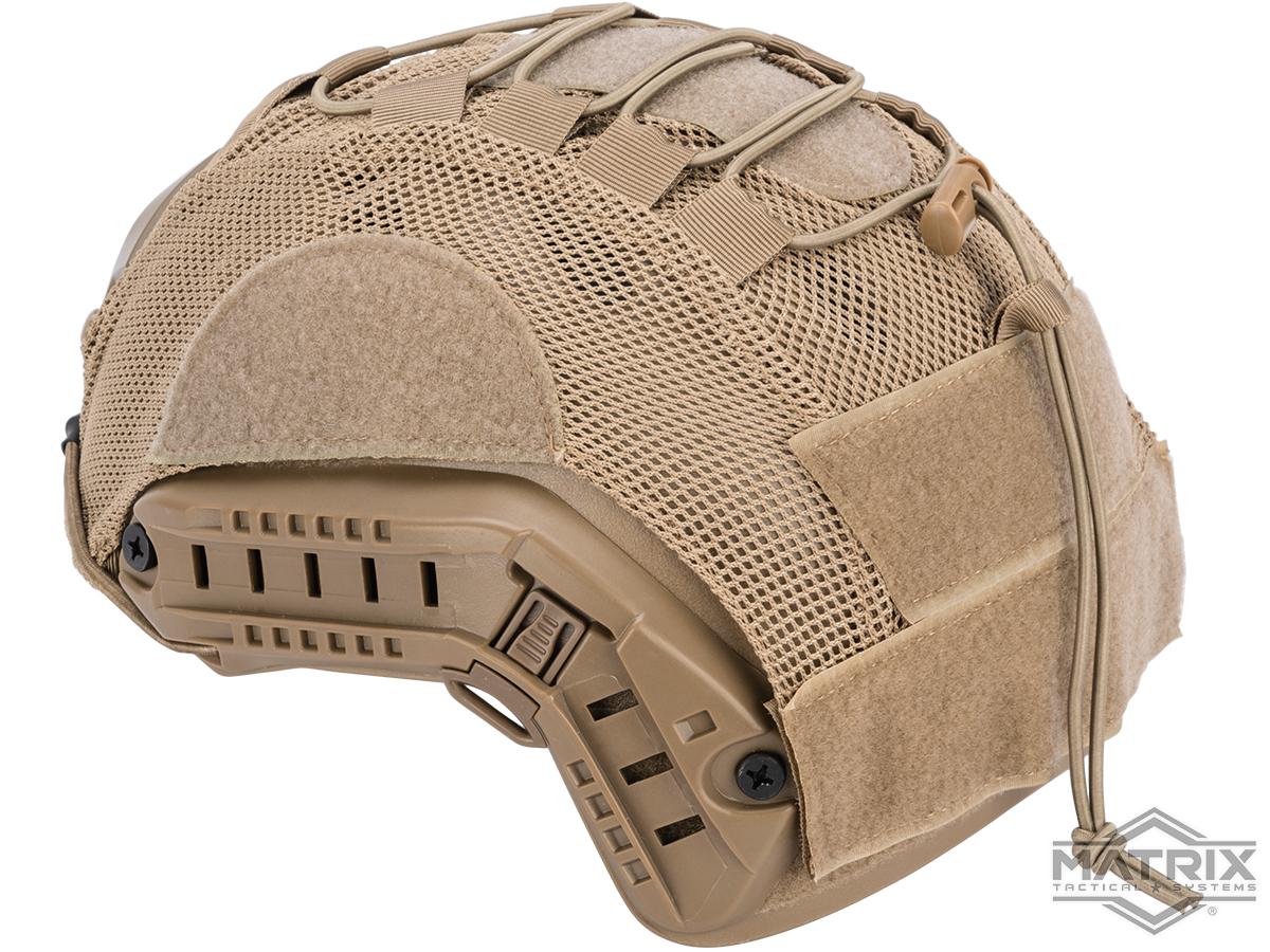 Matrix Bump Type Mesh Helmet Cover w/ Elastic Cord (Color: Tan / Large ...