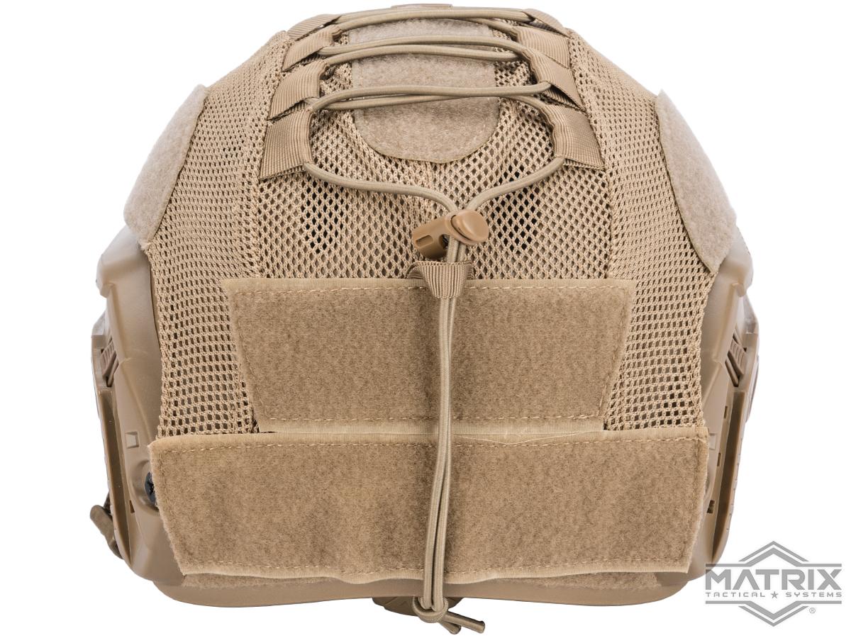 Matrix Bump Type Mesh Helmet Cover w/ Elastic Cord (Color: Tan / Large ...