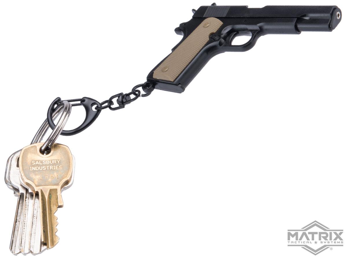 Matrix Dummy Pistol Keychain Charm (Model: 1911 / Black), Evike Stuff ...