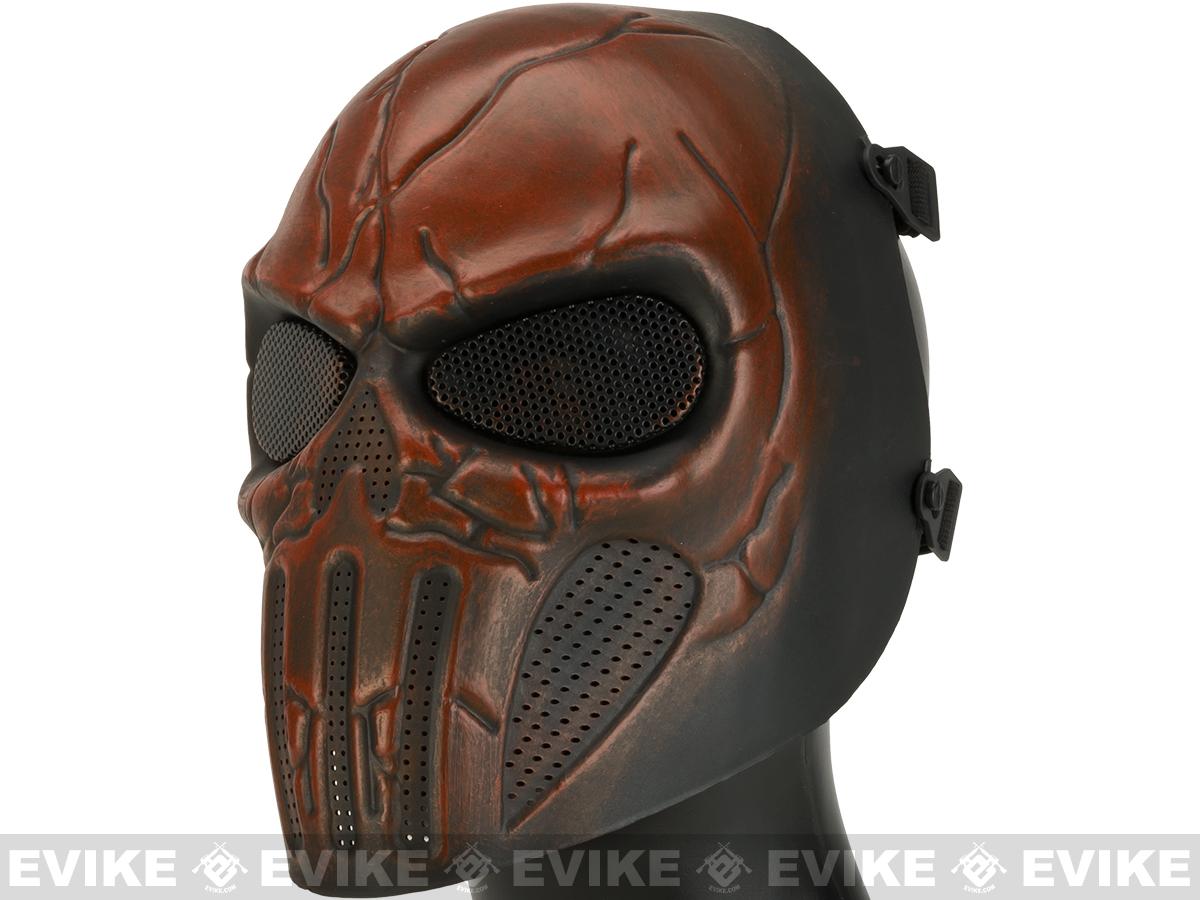 Matrix High Speed Wire Mesh "Chastener" Skull Mask (Color: Flame ...