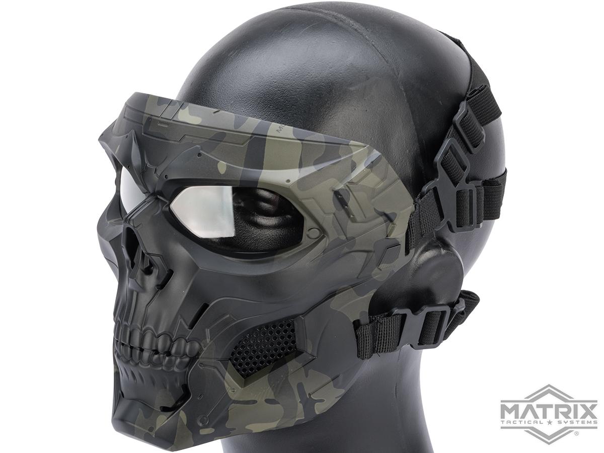 Matrix Skull Messenger Prop Costume Face Mask (Color: Multicam Black ...