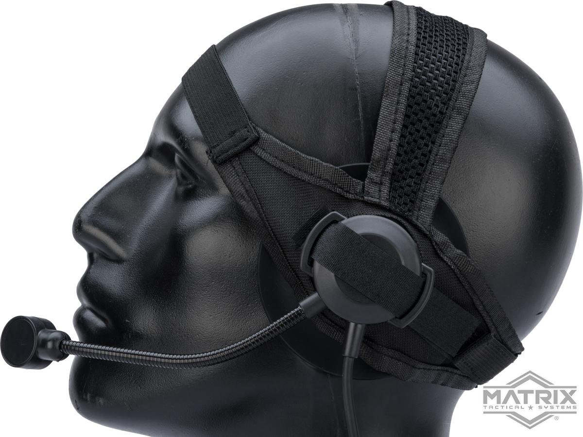 Matrix Tactical Headset w/ Headband (Color: Black), Tactical Gear ...