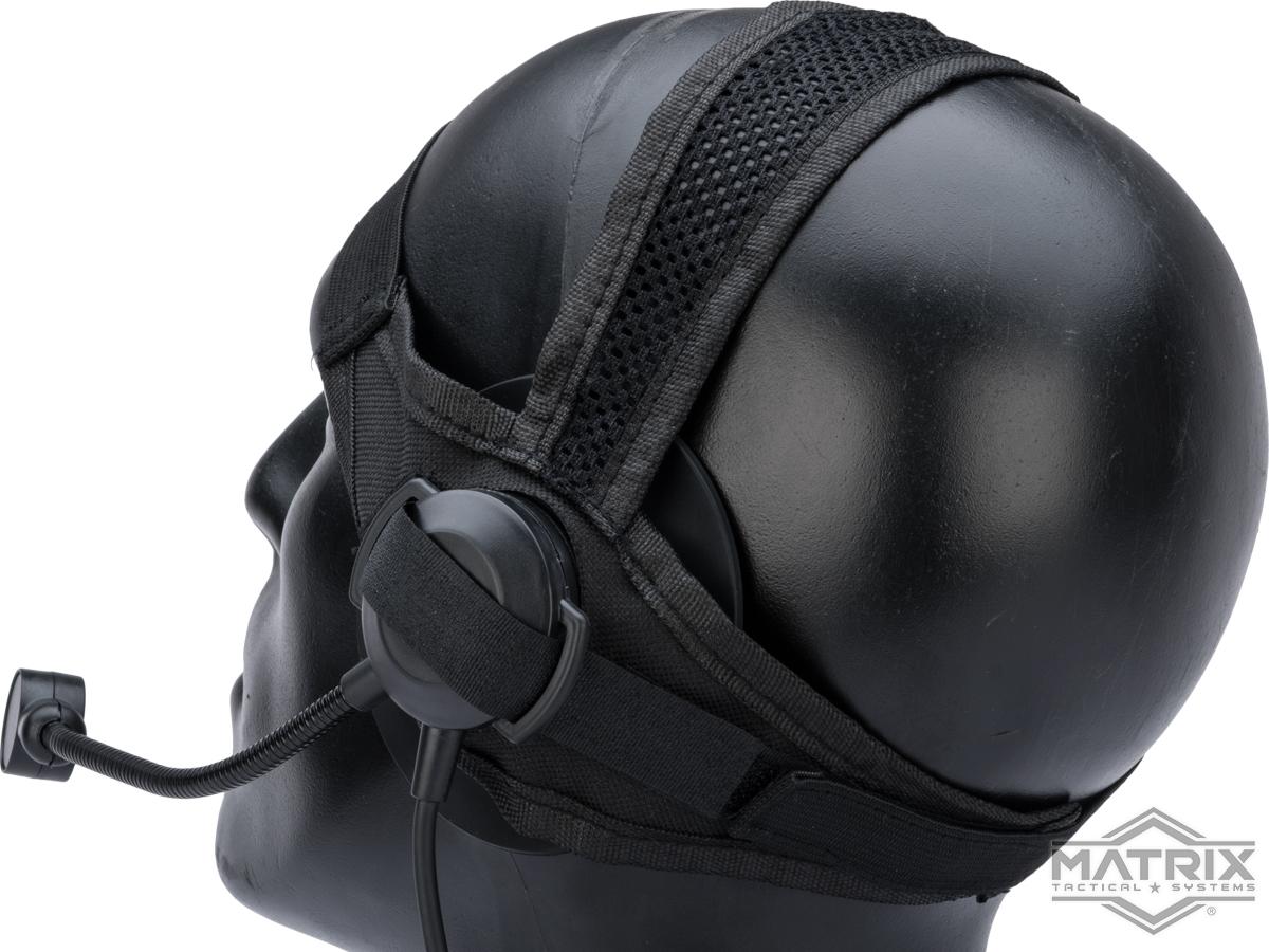 Matrix Tactical Headset w/ Headband (Color: Black), Tactical Gear ...