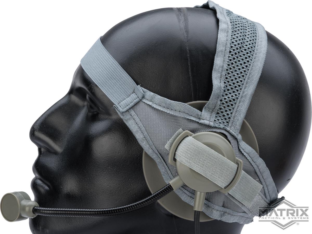 Matrix Tactical Headset w/ Headband (Color: OD Green), Tactical Gear ...