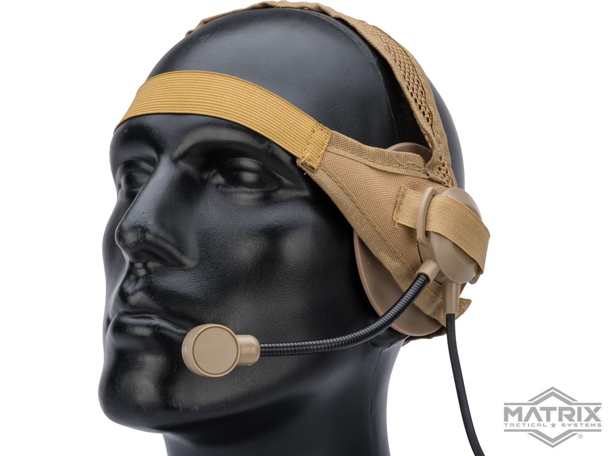 Matrix Tactical Headset w/ Headband (Color: Tan), Tactical Gear/Apparel ...