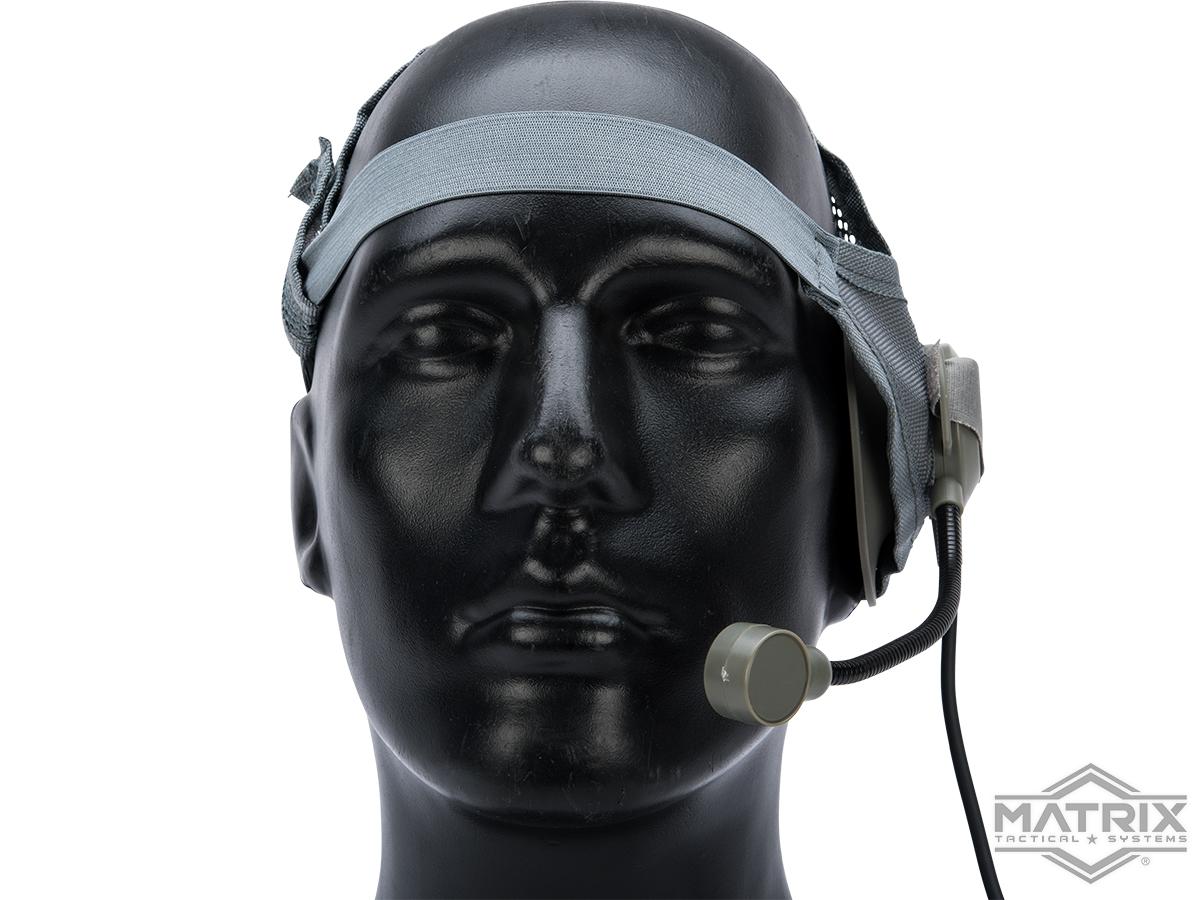 Matrix Tactical Headset w/ Headband (Color: Grey), Tactical Gear ...