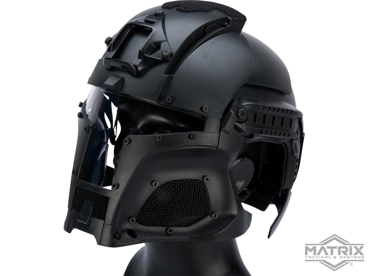 Matrix Medieval Iron Warrior Full Head Coverage Helmet / Mask / Goggle ...