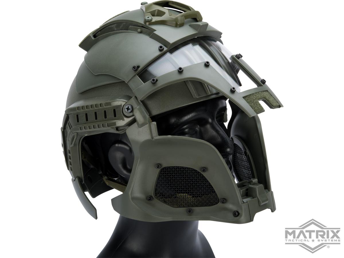 Matrix Medieval Iron Warrior Full Head Coverage Helmet / Mask / Goggle ...