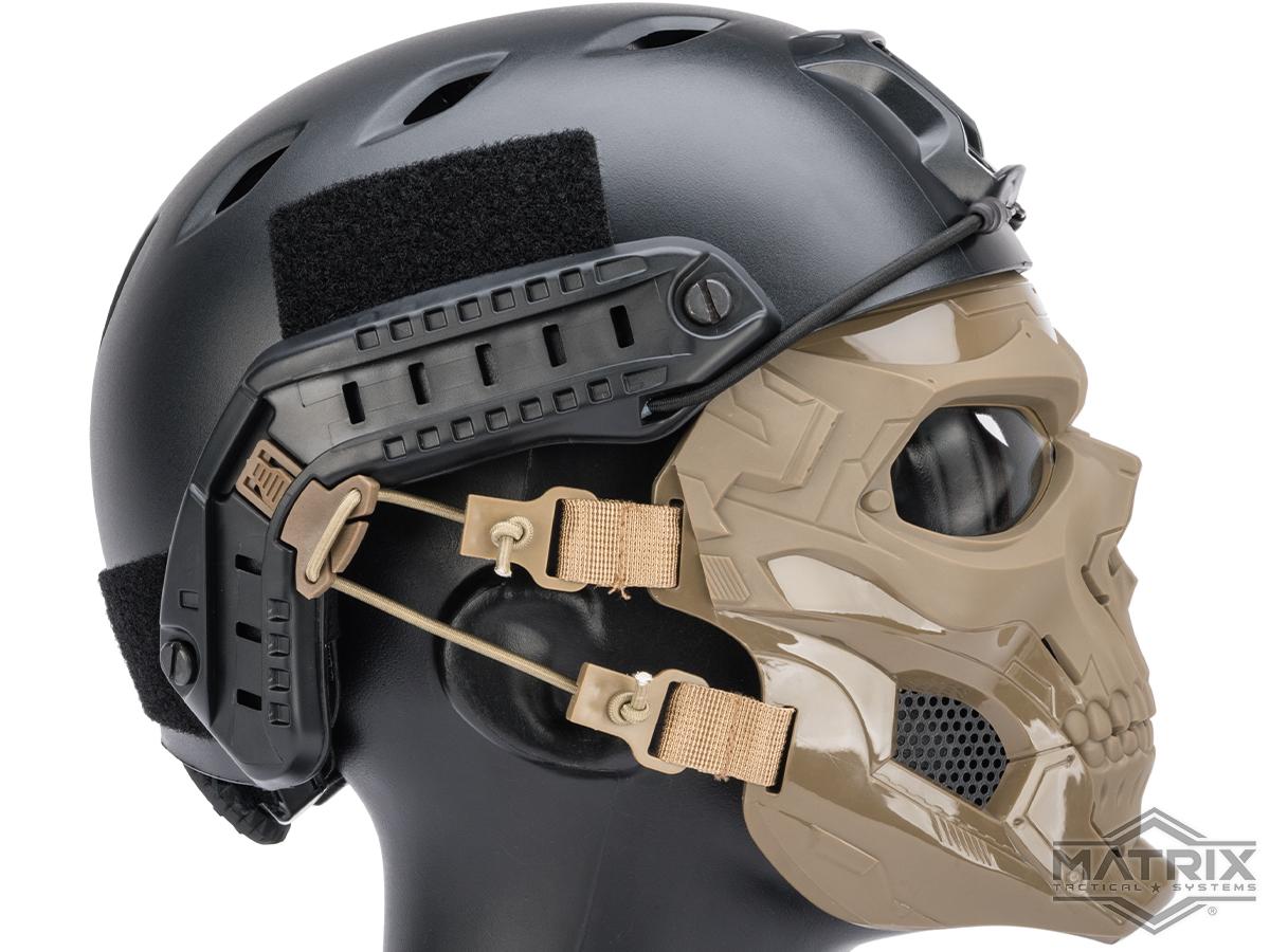 Matrix Skull Messenger Prop Costume Face Mask (Color: Tan), Tactical ...