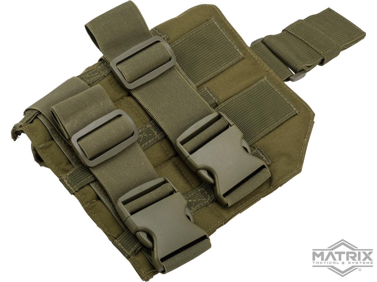 Matrix Tactical Dropleg MOLLE Panel w/ Universal MOLLE Holster (Color ...