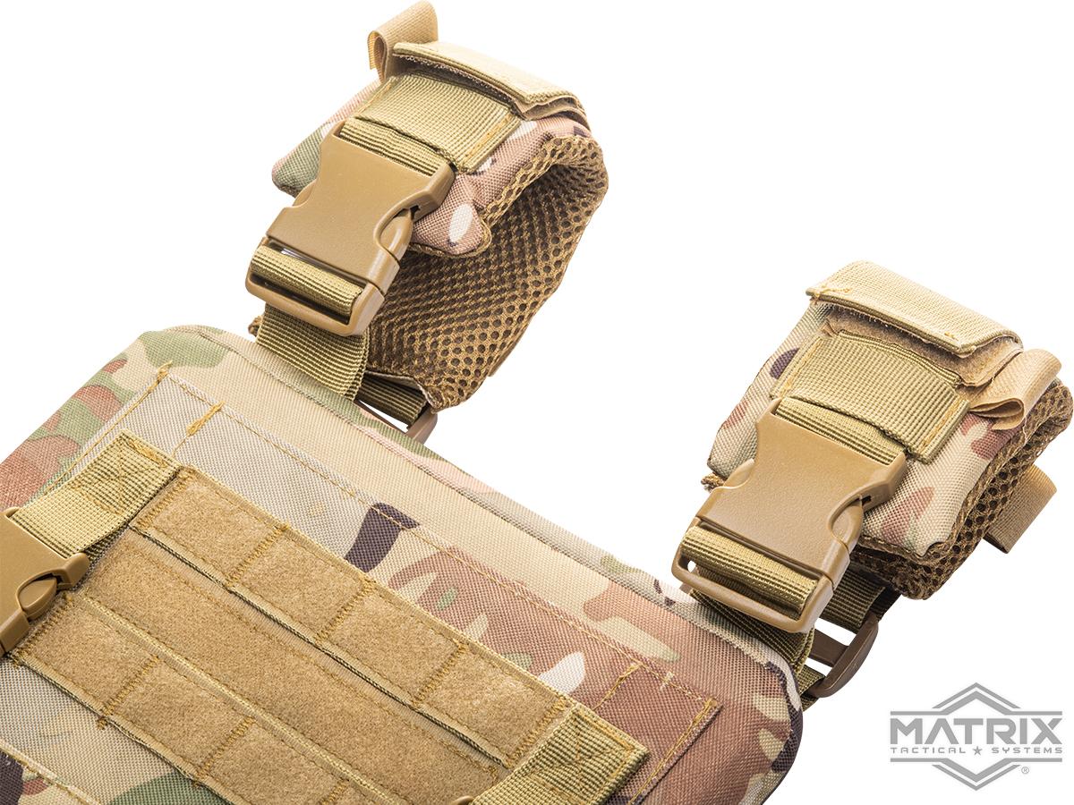 Matrix Adaptive Plate Carrier Vest w/ Cummerbund & Pouches (Color: Camo ...