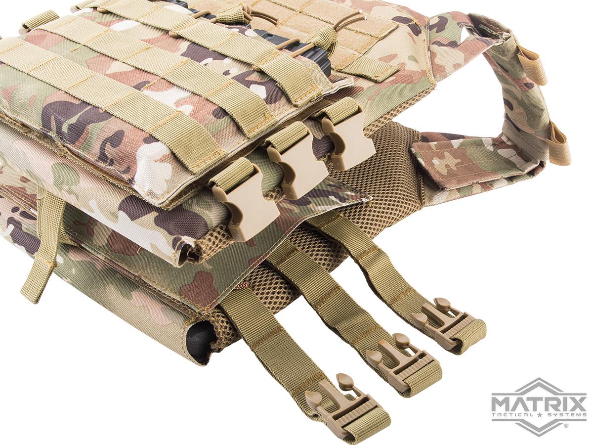 Matrix Level-1 Plate Carrier w/ Integrated Magazine Pouches & 2" Pistol Belt w/ Tornado Leg ...