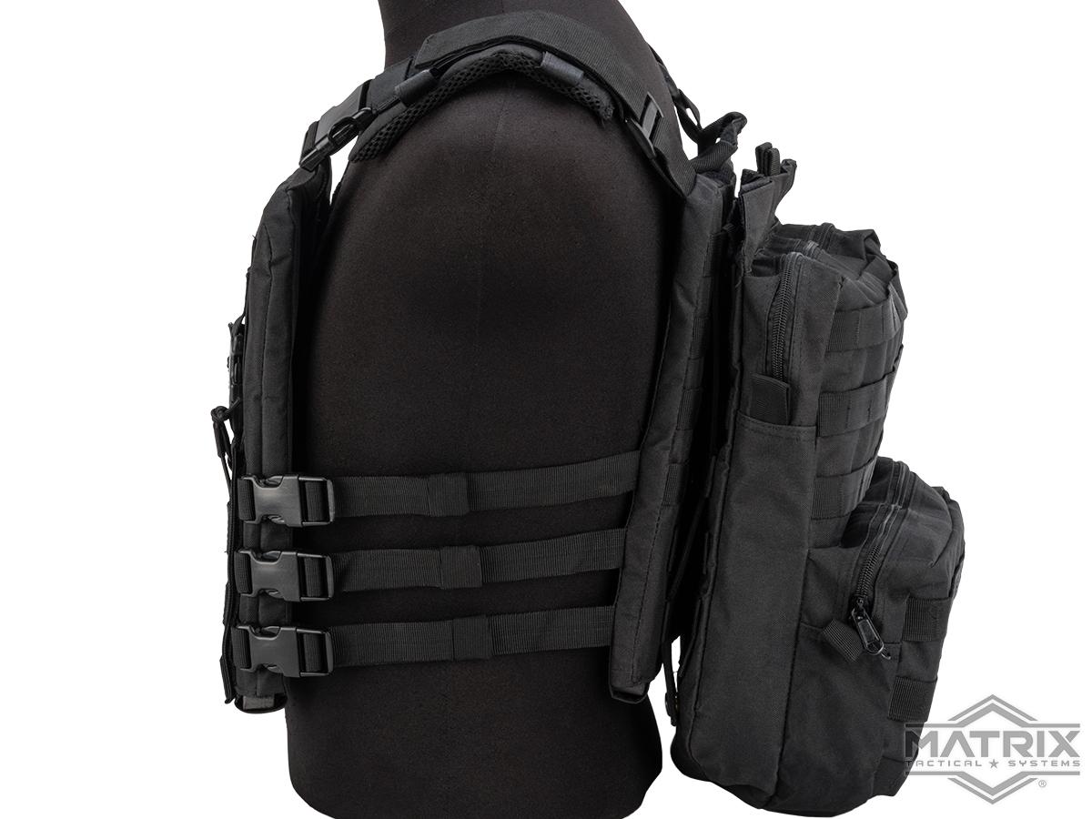 Matrix Adaptive Plate Carrier Vest w/ QD Assault Panel & Pack (Color ...