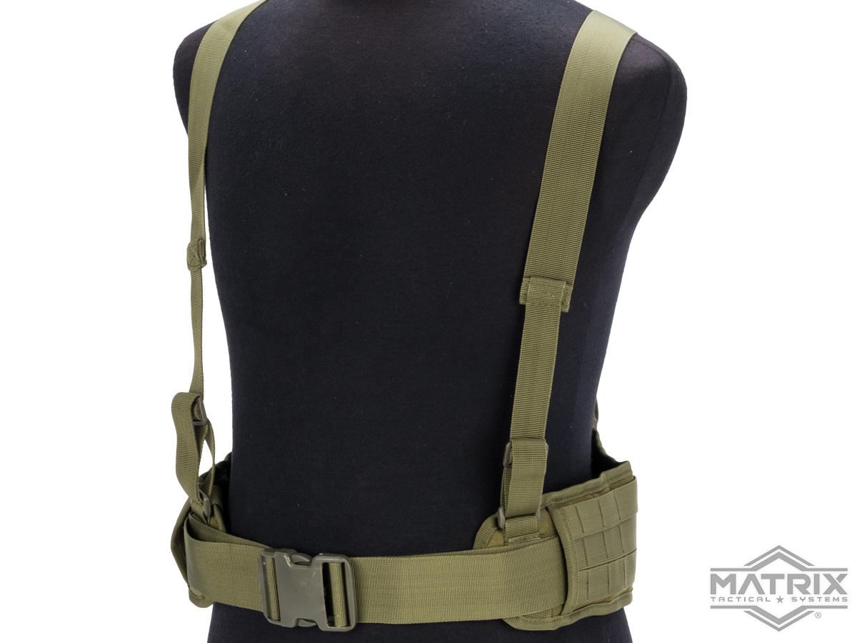 Matrix Battle Belt with Suspenders (Color: OD Green), Tactical Gear ...