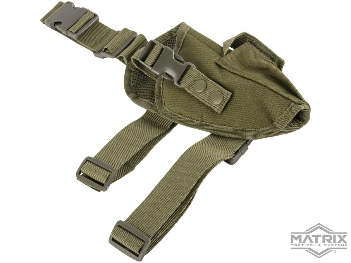 Matrix Deluxe Tactical Thigh Holster (Color: Ranger Green / Right ...