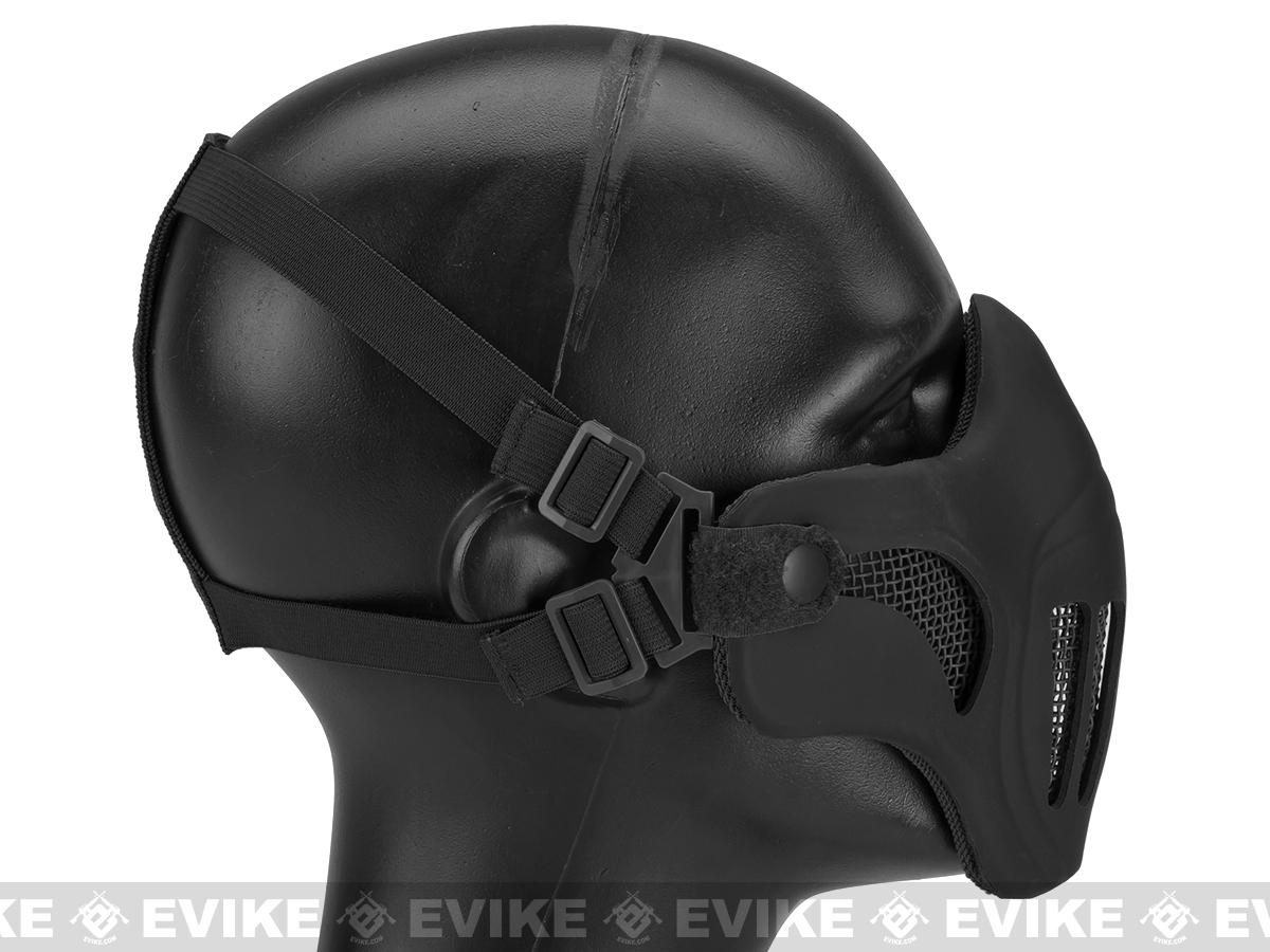 Matrix Metal Mesh Lower Half Mask w/ Soft Polymer Covering (Color ...