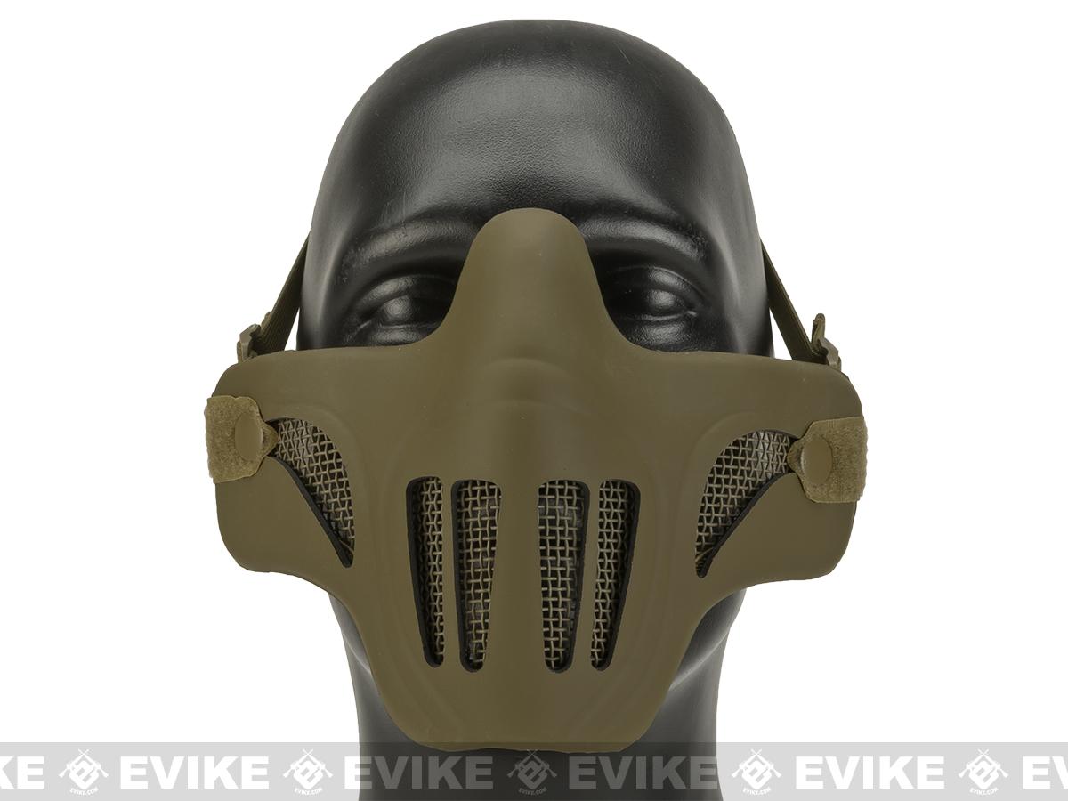 Matrix Metal Mesh Lower Half Mask w/ Soft Polymer Covering (Color ...