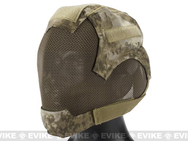 Matrix "Striker Helmet" Full Face Carbon Steel Mesh Mask (Color: Arid ...