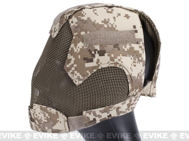 Matrix "Striker Helmet" Full Face Carbon Steel Mesh Mask (Color ...