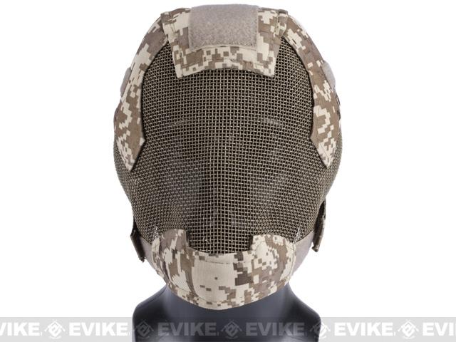 Matrix "Striker Helmet" Full Face Carbon Steel Mesh Mask (Color ...