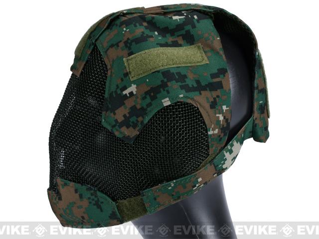 Matrix "Striker Helmet" Full Face Carbon Steel Mesh Mask (Color ...