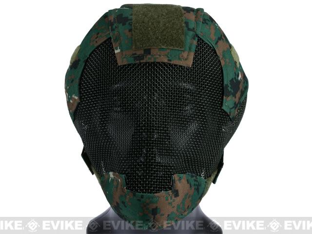 Matrix "Striker Helmet" Full Face Carbon Steel Mesh Mask (Color ...