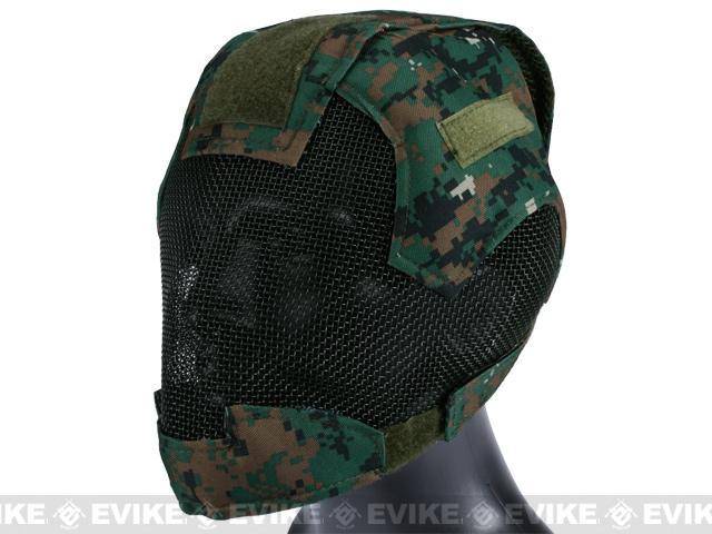 Matrix "Striker Helmet" Full Face Carbon Steel Mesh Mask (Color ...