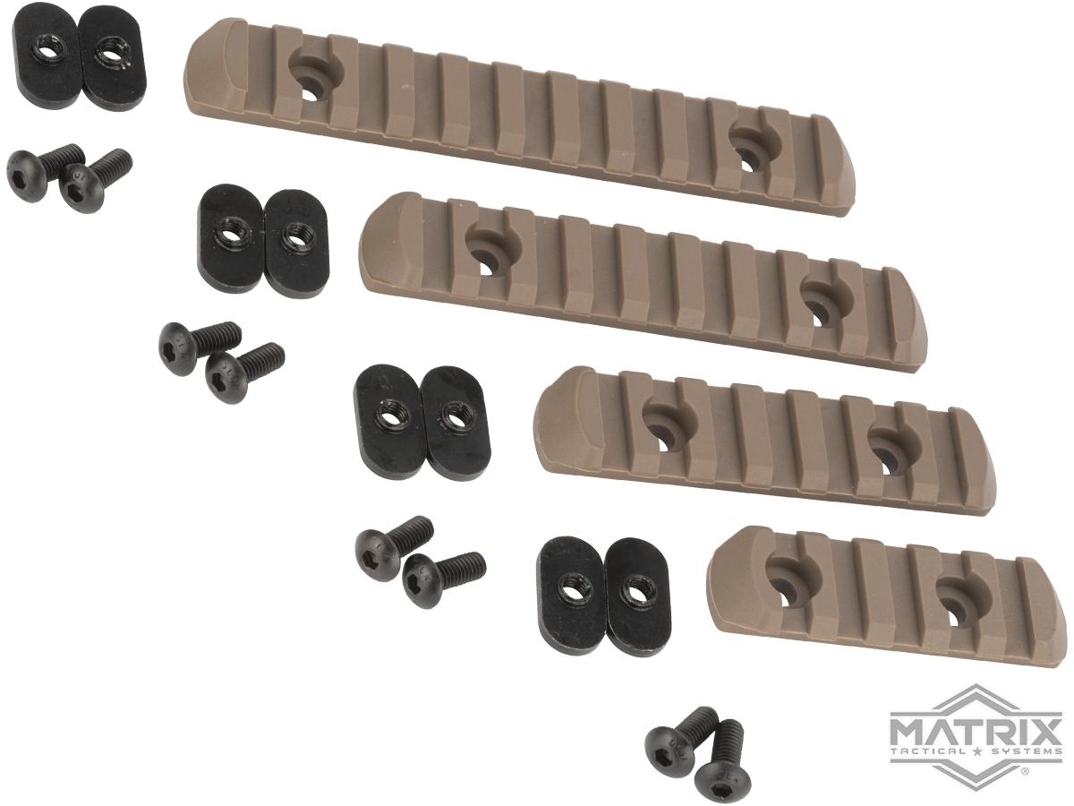 Polymer Rail Set for PTS MOE Hand Guard Series (Color: Dark Earth ...