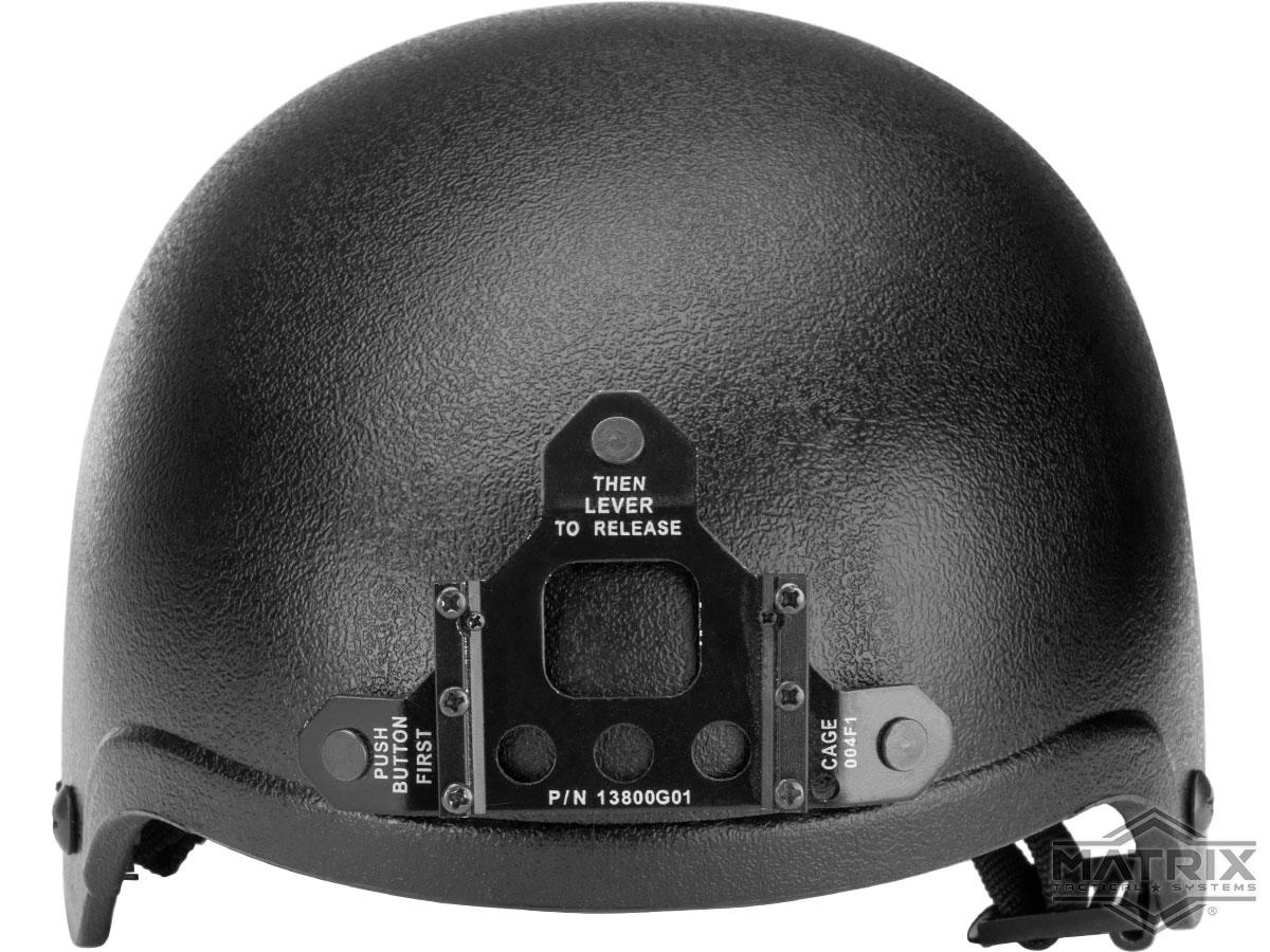 Matrix Light Weight IBH Airsoft Helmet w/ NVG Mount (Color: Black ...