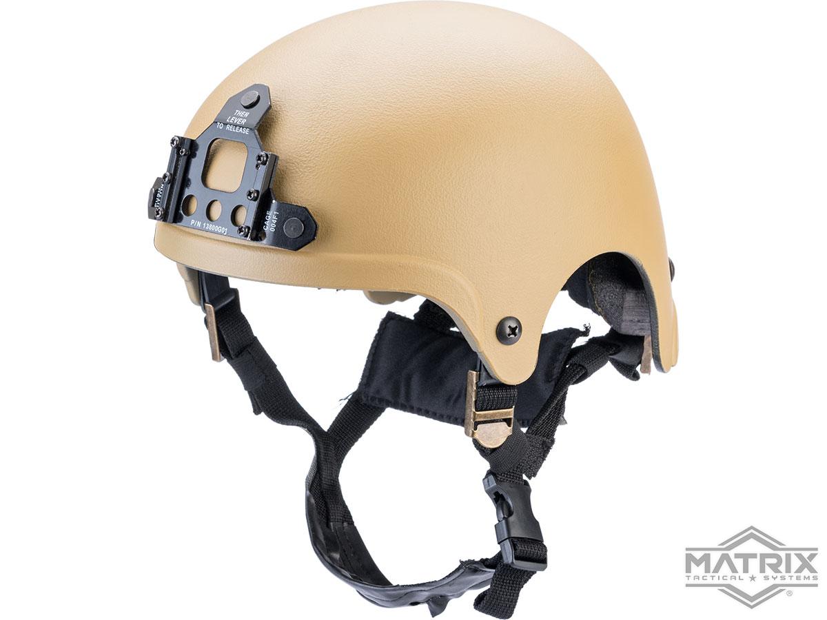 Matrix Light Weight IBH Airsoft Helmet w/ NVG Mount (Color: Tan ...