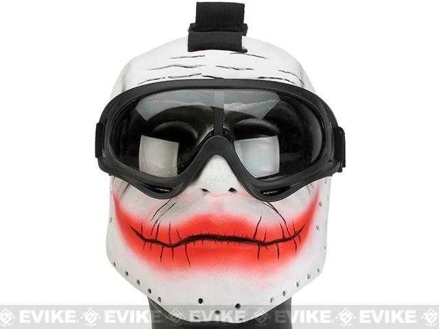 Matrix "Insane Clown" Custom Fiberglass Mask and Goggle Set, Tactical ...