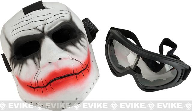 Matrix "Insane Clown" Custom Fiberglass Mask and Goggle Set, Tactical ...