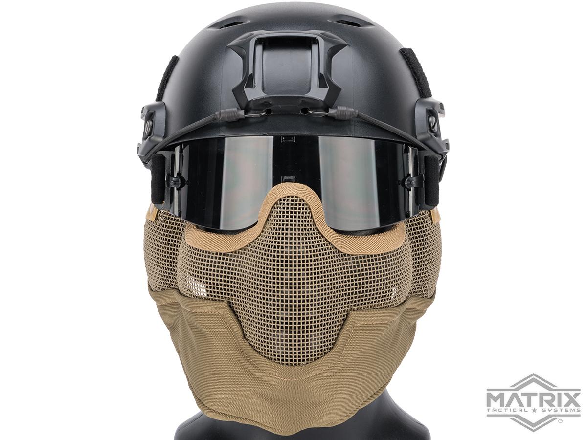 Matrix Iron Face Carbon Steel "Striker" Gen2 Metal Mesh Lower Half Mask ...