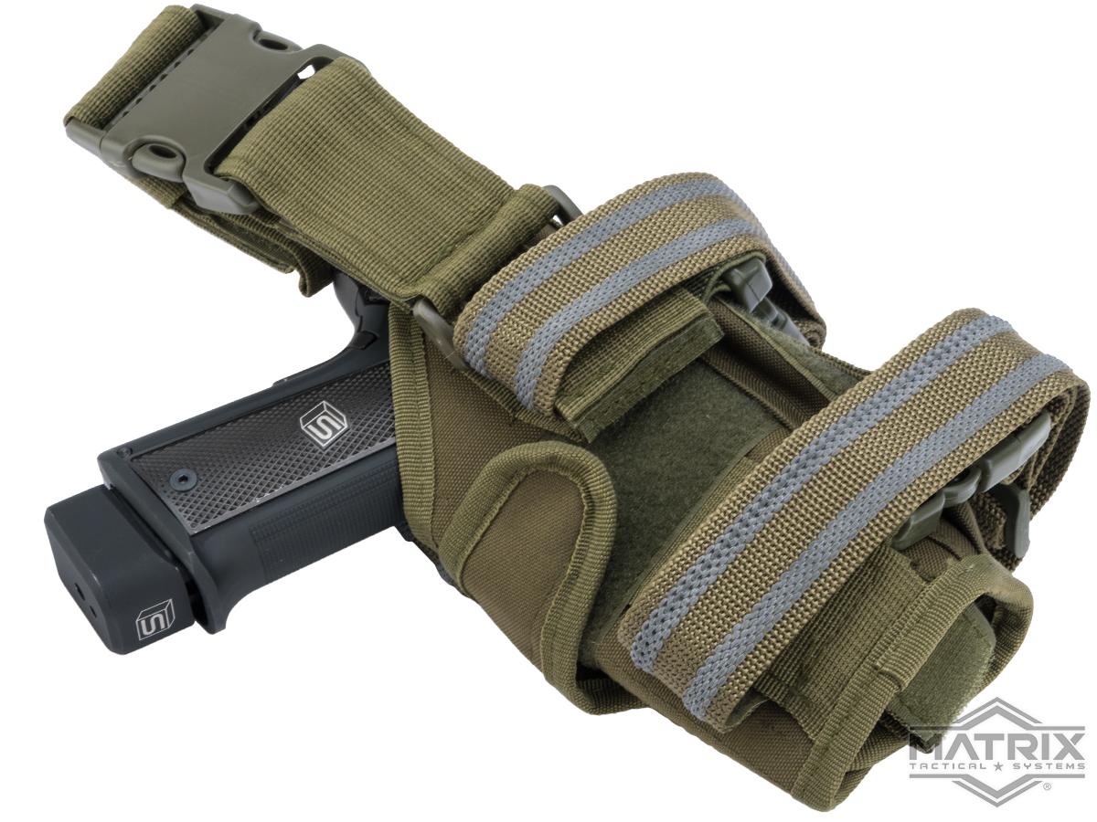 Matrix Tornado Universal Tactical Thigh / Drop Leg Holster (Color: OD ...