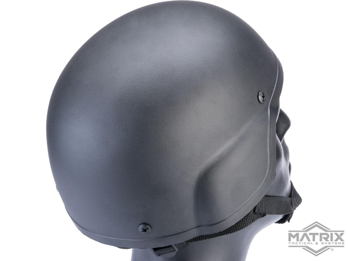 Matrix MICH 2000 Fiberglass Airsoft Helmet w/ NVG Mount & Mount Base ...