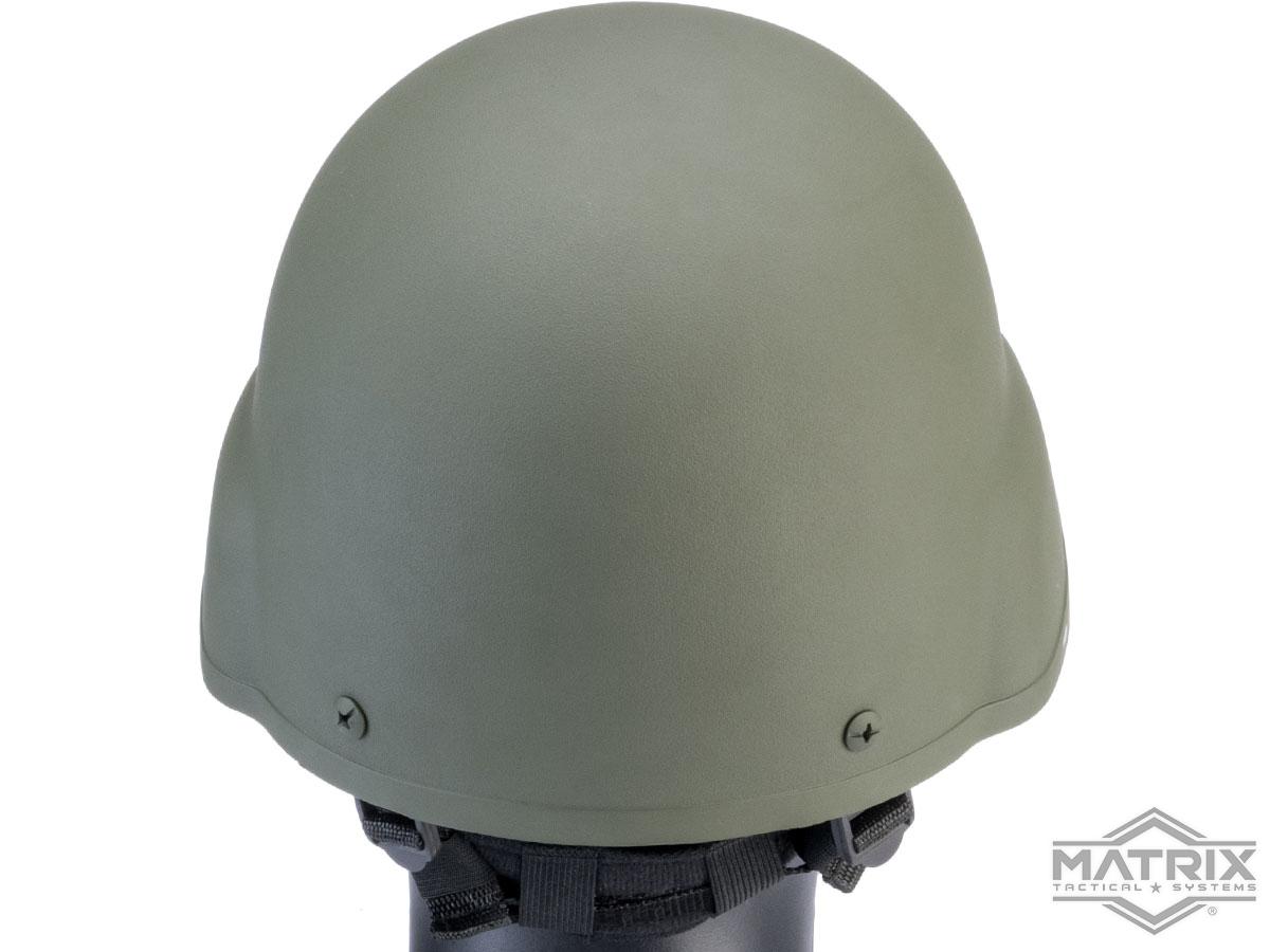 Matrix MICH 2000 Fiberglass Airsoft Helmet w/ NVG Mount & Mount Base ...