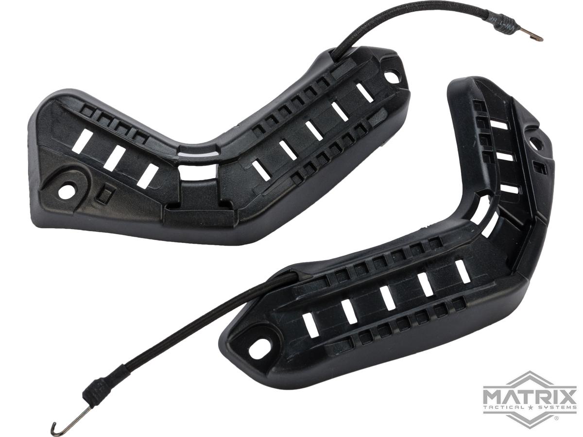 Matrix Accessory Rails for Airsoft Bump ACH Helmets (Color: Black ...