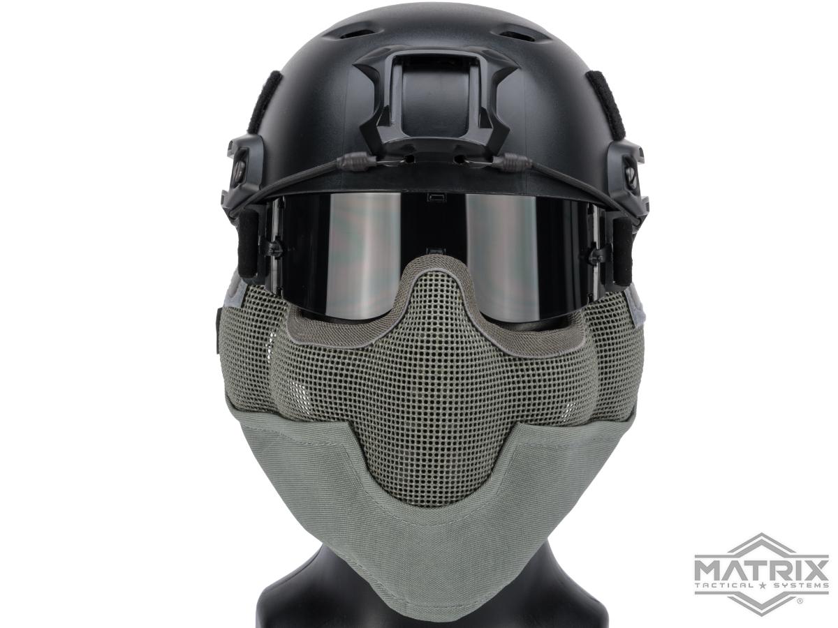 Matrix Iron Face Carbon Steel "Striker" Gen2 Metal Mesh Lower Half Mask ...