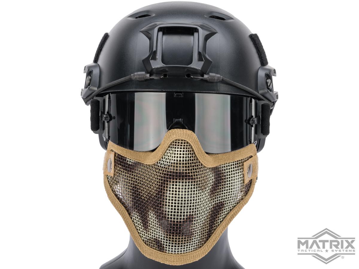 Matrix Iron Face Carbon Steel Mesh "Striker V1" Lower Half Mask (Color ...