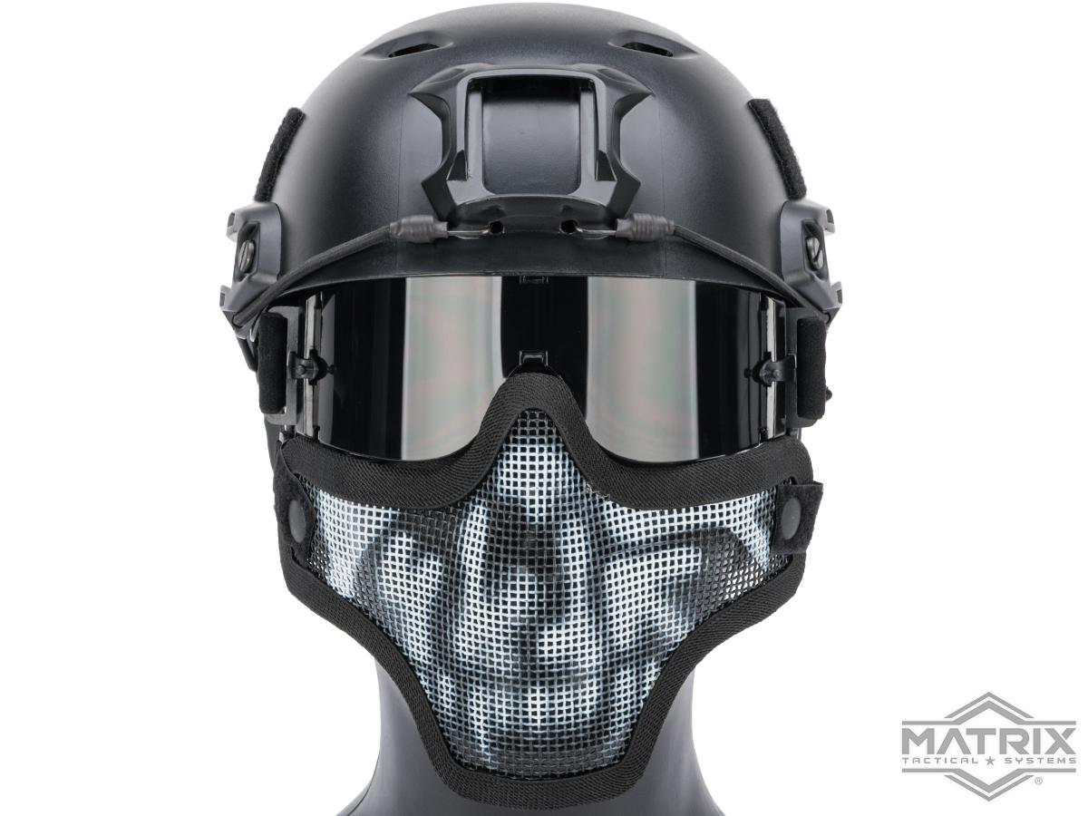 Matrix Iron Face Carbon Steel Mesh "Striker V1" Lower Half Mask (Color ...