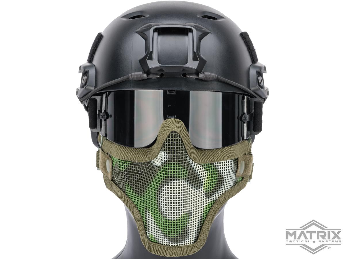Matrix Iron Face Carbon Steel Mesh "Striker V1" Lower Half Mask (Color ...