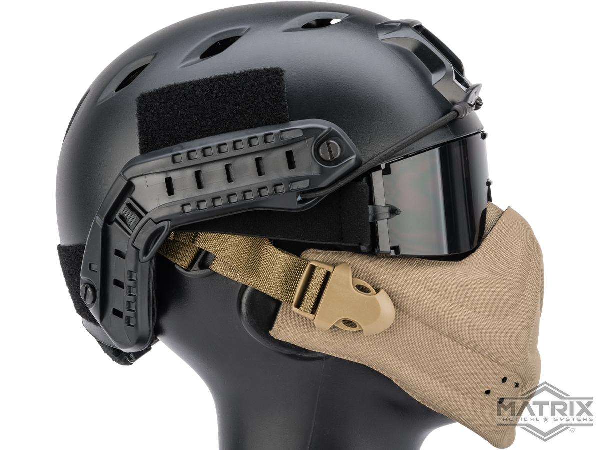 Matrix High Speed Lightweight Half Face Mask (Color: Khaki), Tactical ...