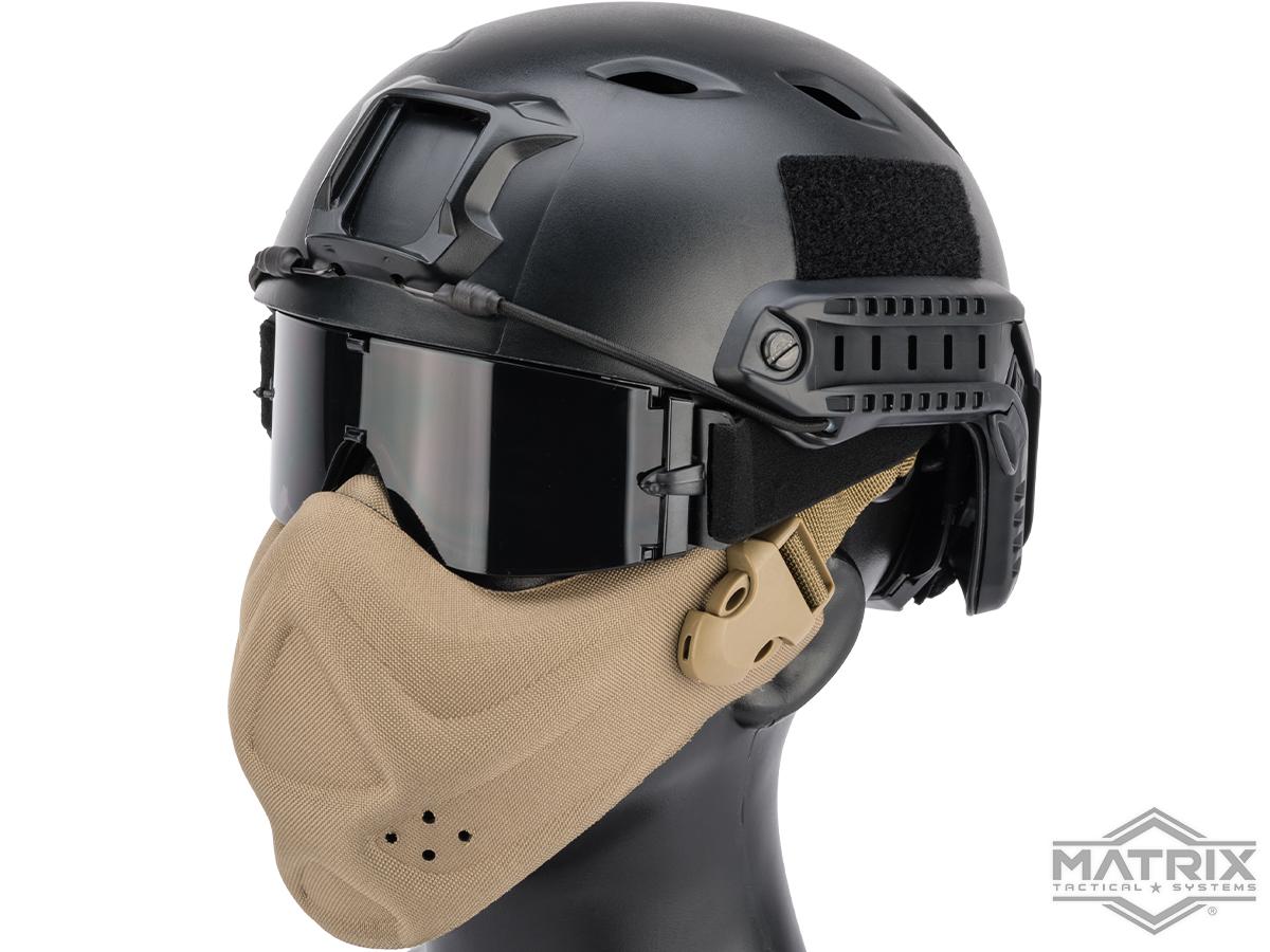 Matrix High Speed Lightweight Half Face Mask (Color: Khaki), Tactical ...