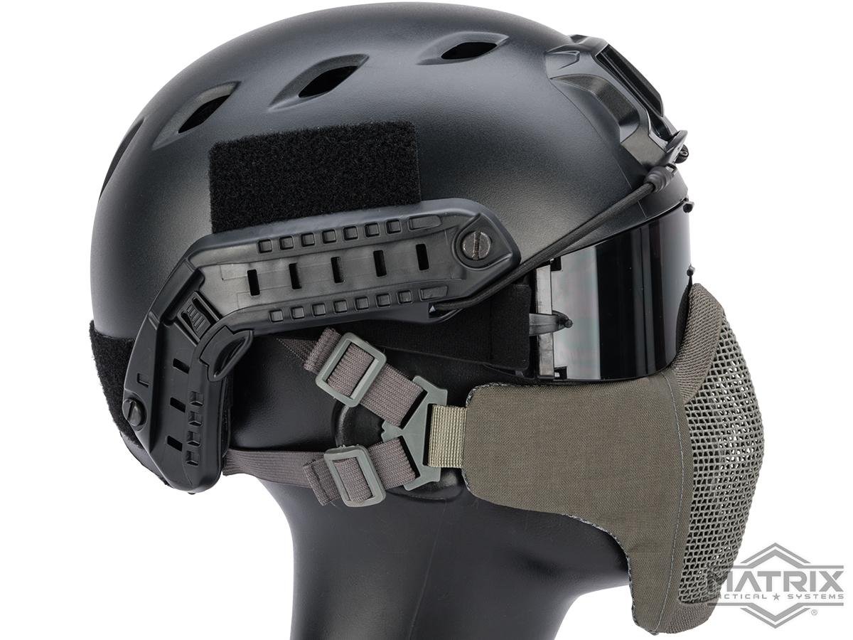 Matrix Low Profile Iron Face Padded Lower Half Face Mask (Color: Grey ...