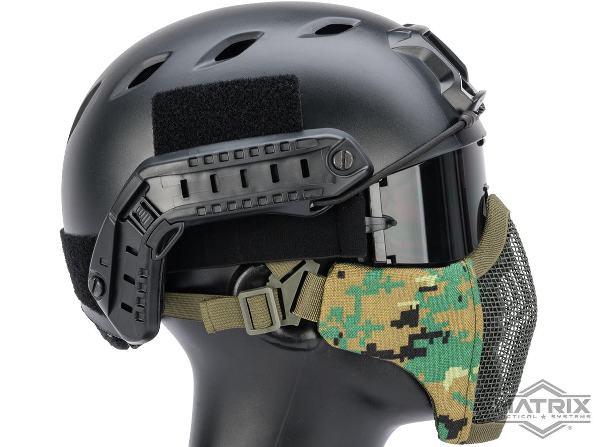 Matrix Low Profile Iron Face Padded Lower Half Face Mask (Color ...