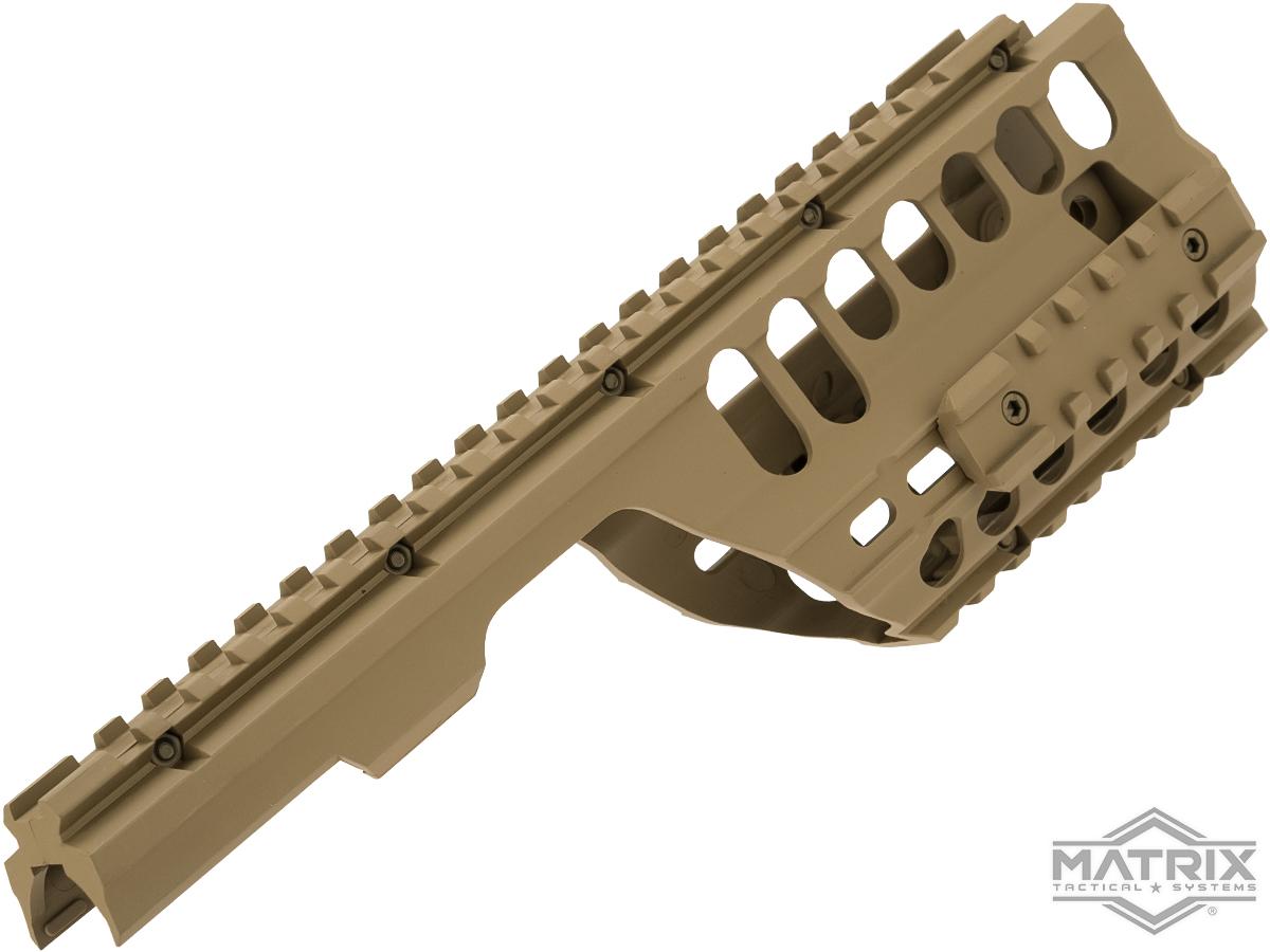 Matrix Polymer Rail Handguard for MP5K Series Airsoft AEG (Color: Tan ...