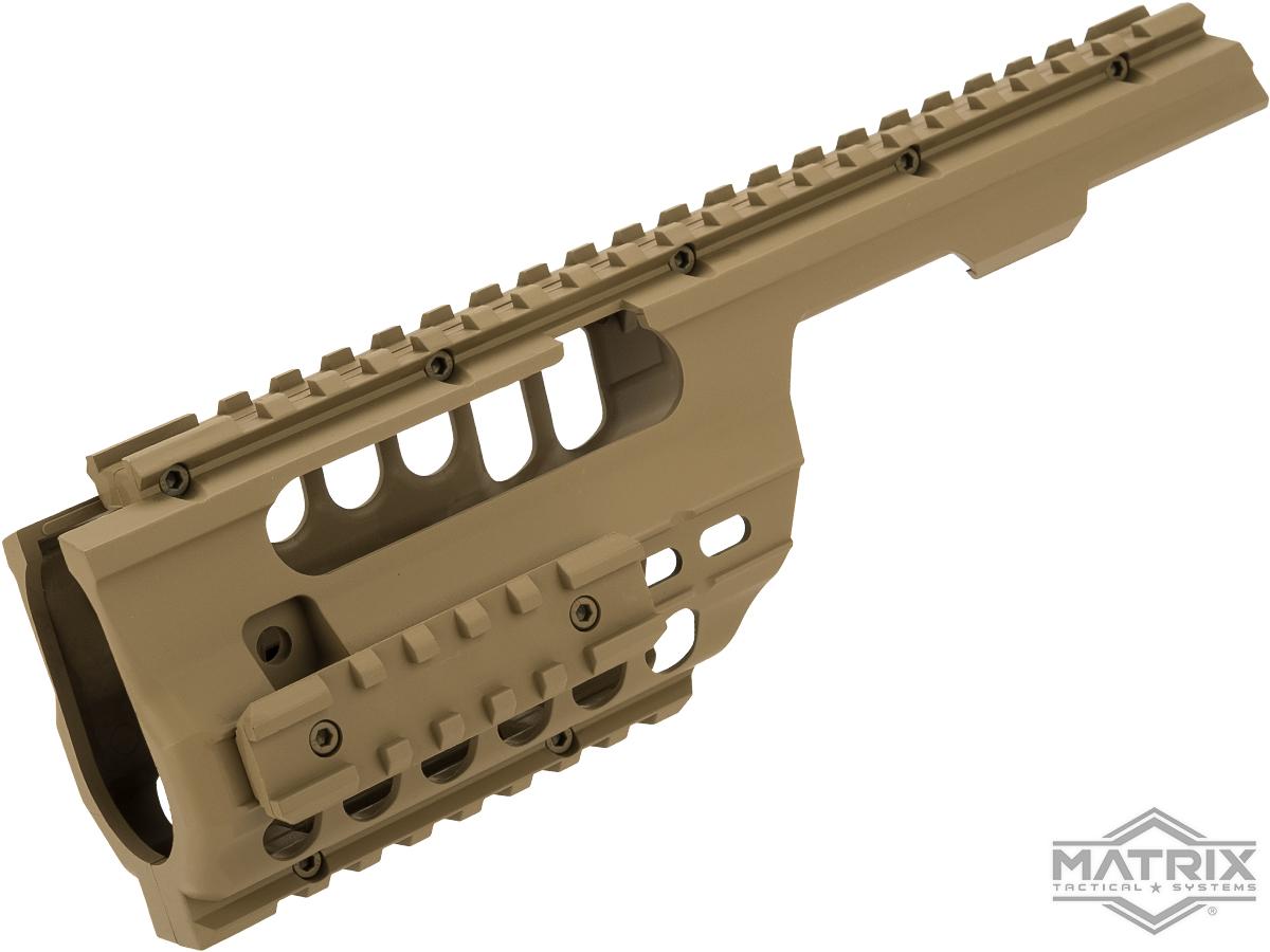 Matrix Polymer Rail Handguard for MP5K Series Airsoft AEG (Color: Tan ...