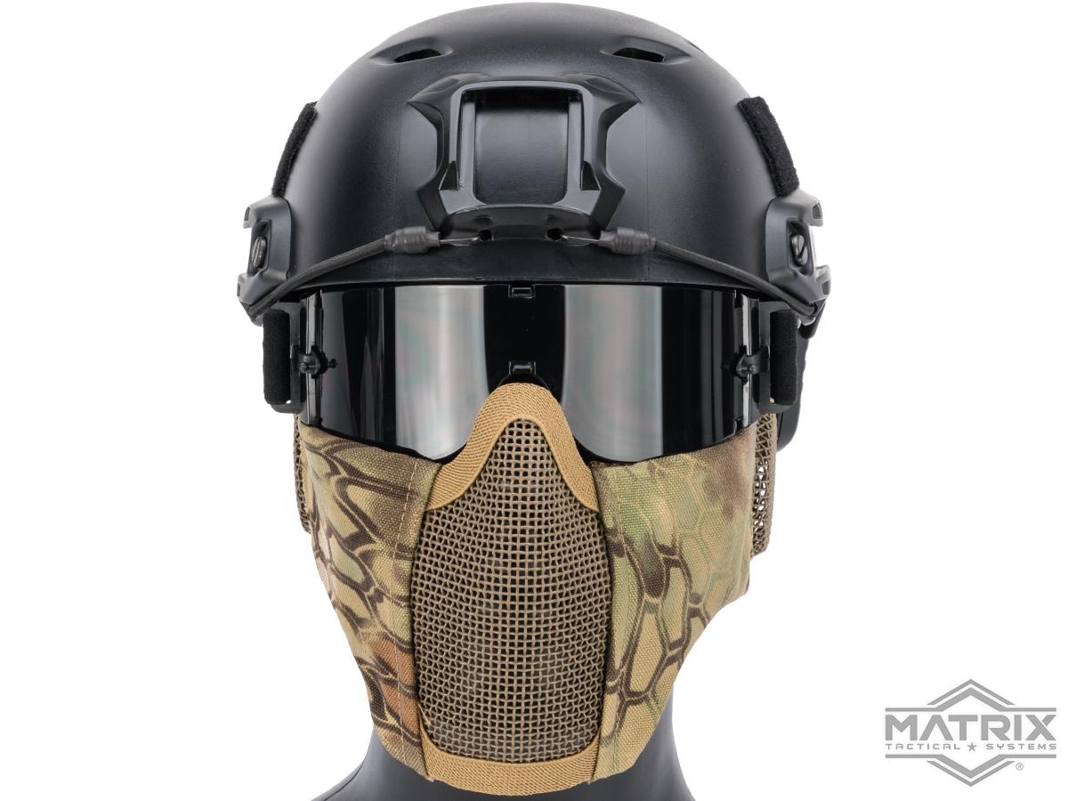 Matrix Carbon Striker Mesh Mask w/ Integrated Mesh Ear Protection ...