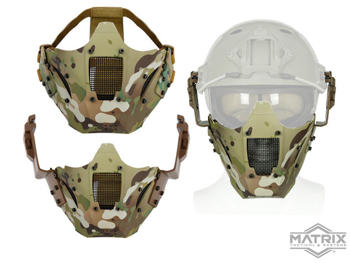 Matrix Iron Warrior Polymer and Mesh Modular Face Mask (Color: Multicam ...