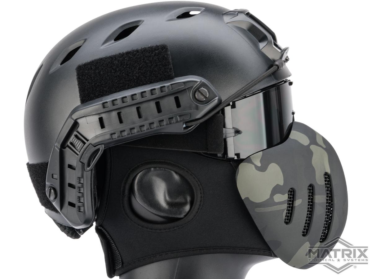 Matrix "Knight" Half Mask (Color: Multicam Black), Tactical Gear ...